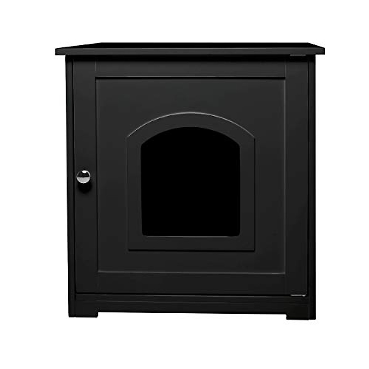 zoovilla Kitty Litter Loo – Hidden Litter Box Furniture, Black