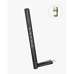 BrosTrend 650Mbps Linux WiFi Adapter for Ubuntu, Mint, Kali, Debian, Kubuntu, Lubuntu, Xubuntu, Zorin, PureOS, Raspberry Pi 2+, Windows 11/10/8/7, 5GHz/2.4GHz, Long Range External 5dBi Antenna