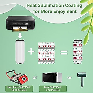 MultiOutools 4 Pack Sublimation Tumblers Blanks Cans, 16oz Stainless Steel Tumbler with Plastic Straw, Double Wall Insulated Beer Cans Cups for Tumbler Heat Press Machine Sublimation Printing