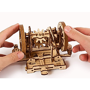UGEARS STEM Differential Model Kit - Creative Wooden Model Kits for Adults, Teens and Children - DIY Mechanical Science Kit for Self Assembly - Unique Educational and Engineering 3D Puzzles with App