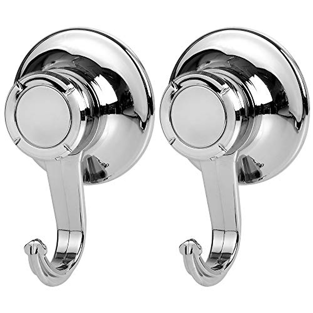 Bath Beyond Suction Cup Hooks (2Pack) - Powerful Vacuum Suction Cup Hooks Heavy Duty Organizer for Kitchen, Bathroom, Restroom, Shower (2)