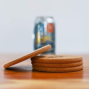 Unique Gift for Golfers - Golf-Themed Cork Coasters (Set of 4) - It's a Great Dad Golf Gift, Gift for Men, or a Golfer Gag Gift, Sustainable and American-Owned