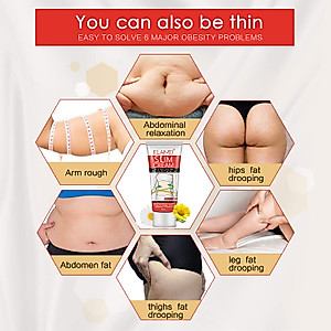 2PC Hot Cream,Fat Burner Sweat Cream-Slimming Cream for Belly,Waist and Thighs, Abdomen,Buttocks, Firming Cream- Goodbye Cellulite for Women Weight Loss Fast