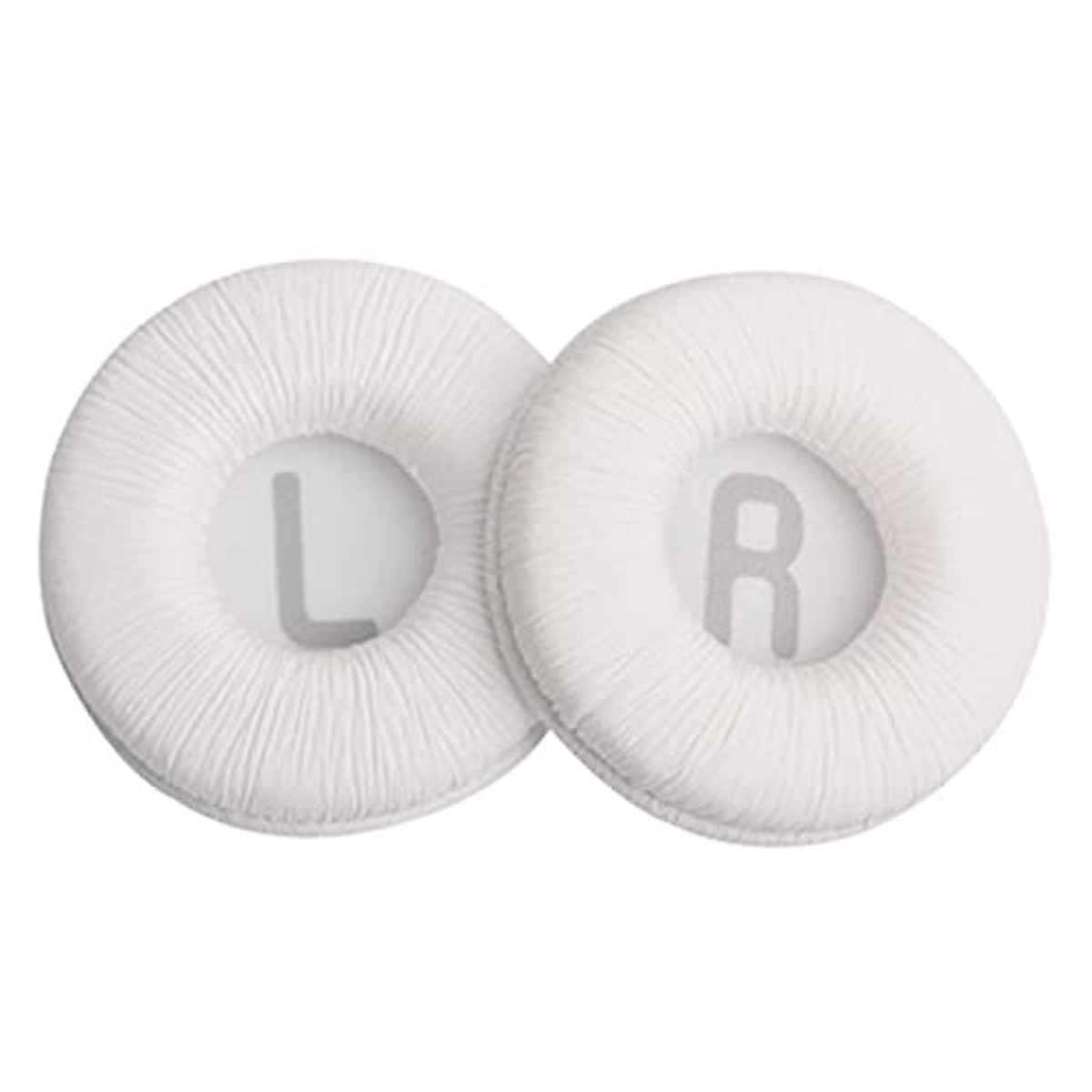 Smalibal 1 Pair Headphone Sleeves Faux Leather Headset Pads Replacement Wireless On-Ear Headphones, Ear Pads/DIY Installation White