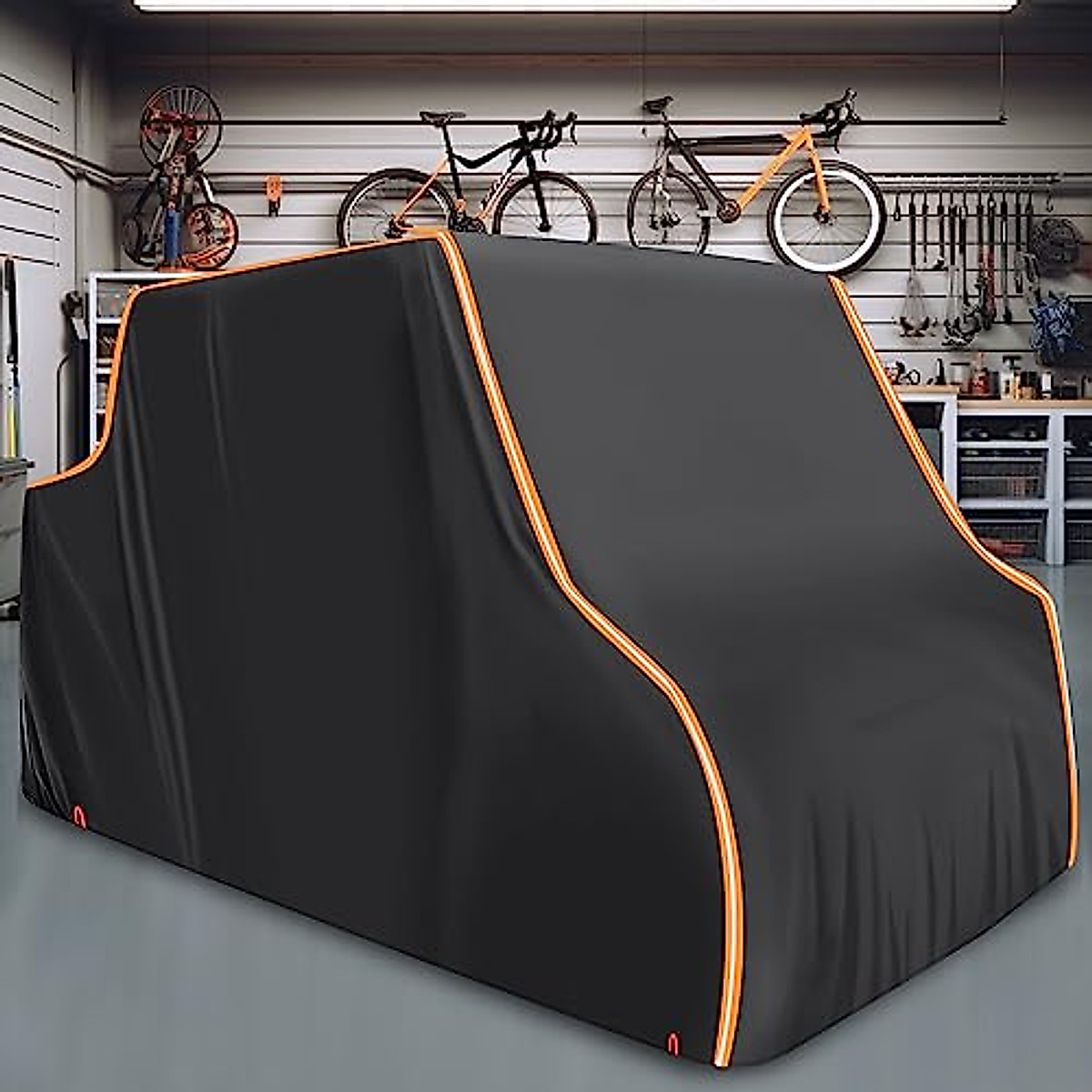 UTV Cover 4 Seater, StarknightMT Waterproof Anti-UV Cover Compatible with Polaris Ranger Crew 1000 900 570 800 General RZR Talon Teryx 4-Door with Reflective Strips Heavy-duty 420D Cover