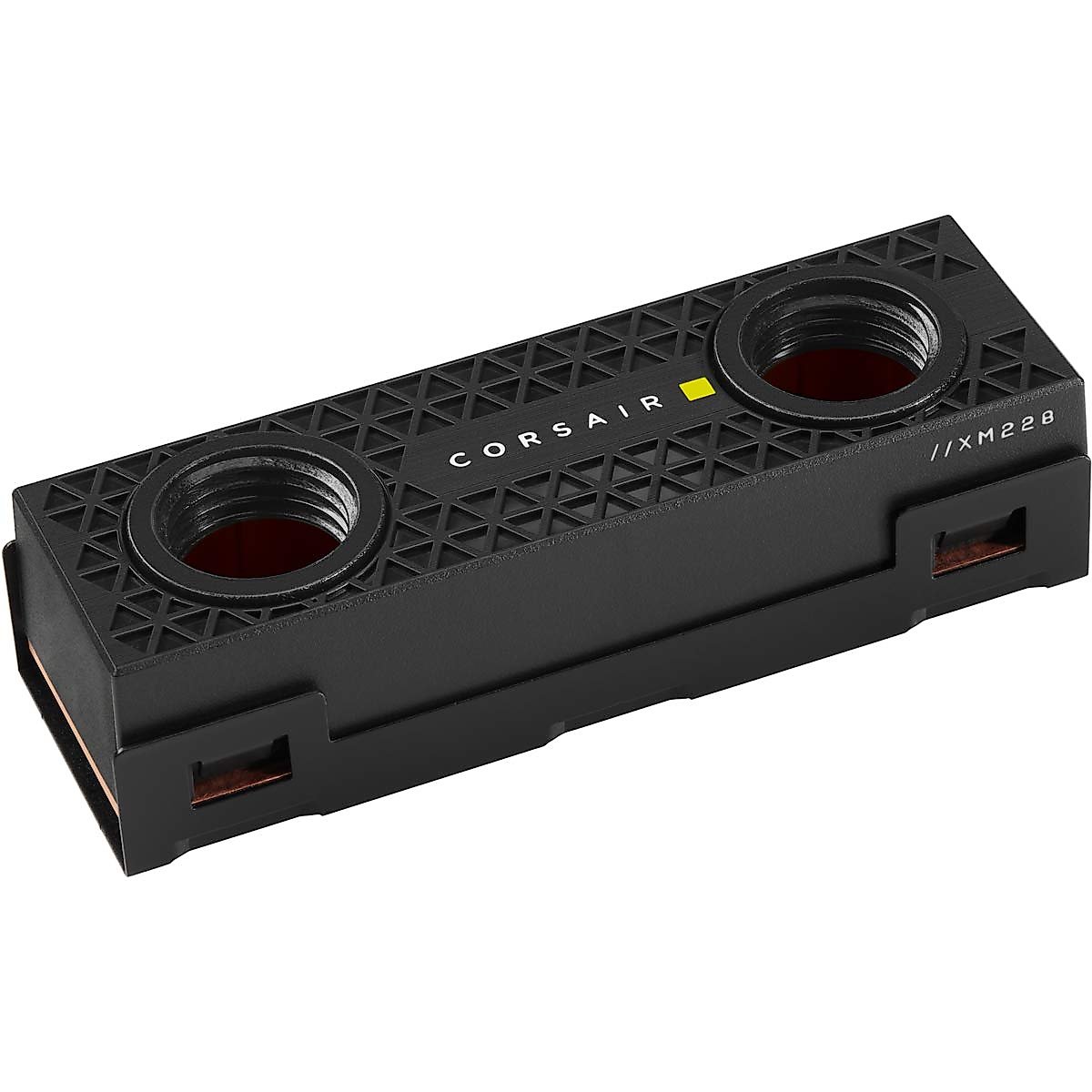 Corsair Hydro X Series XM2 M.2 SSD Water Block - Add Your M.2 SSD to a Custom Cooling Loop - Copper Cold Plate - Easy Installation, Black