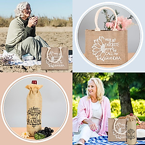 pengtai Mothers Day Gifts For Grandma,Grandma Gifts,Nana Gigi Grandma Birthday Gifts Box from,Grandma Coffee Mug Beach Travel Bag Set