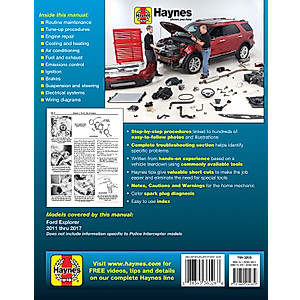 Ford Explorer, 11-17 Haynes Repair Manual