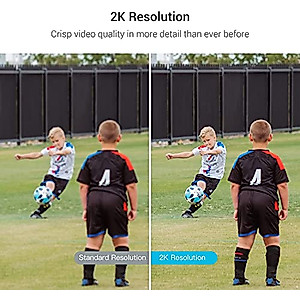 blurams Outdoor Security Camera, 2K Outdoor Camera w/Smart Human Detection, Color Night Vision, IP66 Weatherproof, Metal Shell, 2-Way Audio, Cloud/Local Storage, Compatible with Alexa