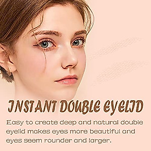 Waterproof Invisible Double Eyelid Tape - 120 Pieces Natural Fiber Eyelid Lifter Strips, Eye Lift Tape for Droopy Lids, Hooded Eyes