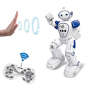 Adepe RC Robot Toy - Gesture Sensing Remote Control Robot for Kids, Rechargeable Robot Toy, Intelligent Programmable Smart Robot, with Singing & Dancing, Christmas Birthday Gifts