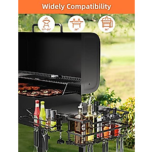 2Packs Griddle Caddy for Blackstone Griddles, Space Saving Blackstone Griddle Caddy for Outdoor Grill, BBQ Accessories Organizer