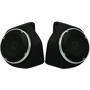 WOWTK King Tour Pack 6.5" Rear Speakers Pod Kit fits for Harley Touring Electra Glide, Street Glide, Ultra Limited, Road Glide Ultra and Tri Glide Models 2014-2023,Chrome