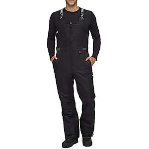 Arctix Men's Avalanche Athletic Fit Insulated Bib Overalls, Black, Large/32" Inseam