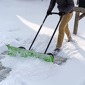 Earthwise Power Tools by ALM SN003 38-Inch Dual-Sided Pusher Snow Shovel