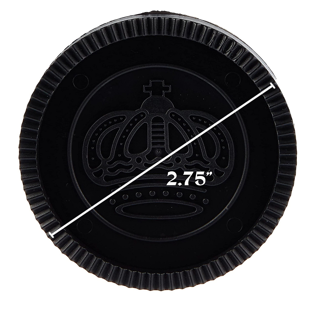 24 Jumbo Replacement Checkers - Extra Red/Black Interlocking Stackable Plastic Pieces for Board Games, Checkboards, Missing Pieces, and Rec Rooms, 2.75" Wide - Checkers, Draughts, and Tic Tac Toe