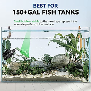 BAOSHISHAN Aquarium Wave Maker Cross Flow Water Circulation Pump for 1.2-3m Long Fish Tank Above 55 Gallon Sea & Fresh Water with Controller (50W)