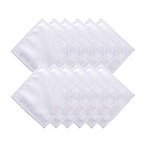 PYD Life 12 Pack Sublimation Blanks White Towel 12 Inch Bathroom Face Hand Towel Kitchen Tea Dish Drying Cotton High Absorbent Polyester Towel for Heat Press Transfer Print