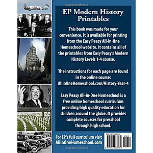 EP Modern History Printables: Levels 1-4: Part of the Easy Peasy All-in-One Homeschool