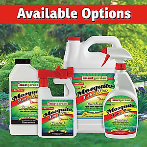 I Must Garden Mosquito Tick and Flea Concentrate: Kills and Repels Biting Insects from Yard – Natural and Pet Safe – Covers 4,000 Sq. Ft - 32oz