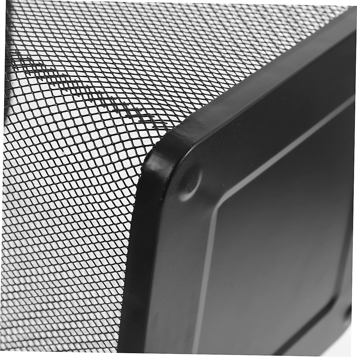 Cabilock Garbage Can Containers with Lids Garbage Container Bin Trashcan for Your Kitchen Basket Bins Lightweight Trash Garbage Bin Bedroom Mesh Trash Can Small Trash Can Bucket Black Iron