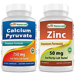 Calcium Pyruvate Powder 8 OZ & Zinc Gluconate 50mg