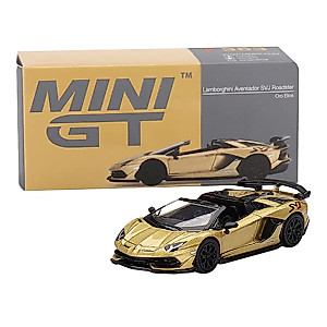 Truescale Miniatures Lambo SVJ Roadster Oro Elios Gold Metallic Limited Edition to 6000 Pieces Worldwide 1/64 Diecast Model Car by True Scale Miniatures MGT00363