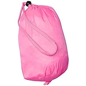 Amazon Essentials Girls' Lightweight Water-Resistant Packable Hooded Puffer Jacket, Neon Pink, Small