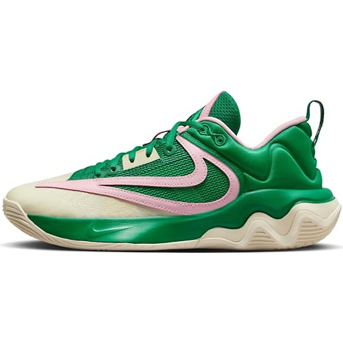 NIKE Men's Sneaker Three Quarters Tall, Malachite Malachite Med Soft Pink, 10.5