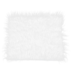 Amosfun Baby Photo Shoot Props White Fur Blanket for Baby Photoshoot Props Baby Shower Photo Props Newborn Photo Accessories Faux Fur Blanket Baby Photoshoot Props White Fluffy Rug