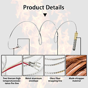 1950-001 Robertshaw Thermopile 36" 250-750 Millivolts MV 2 Lead with PG9 Adapter