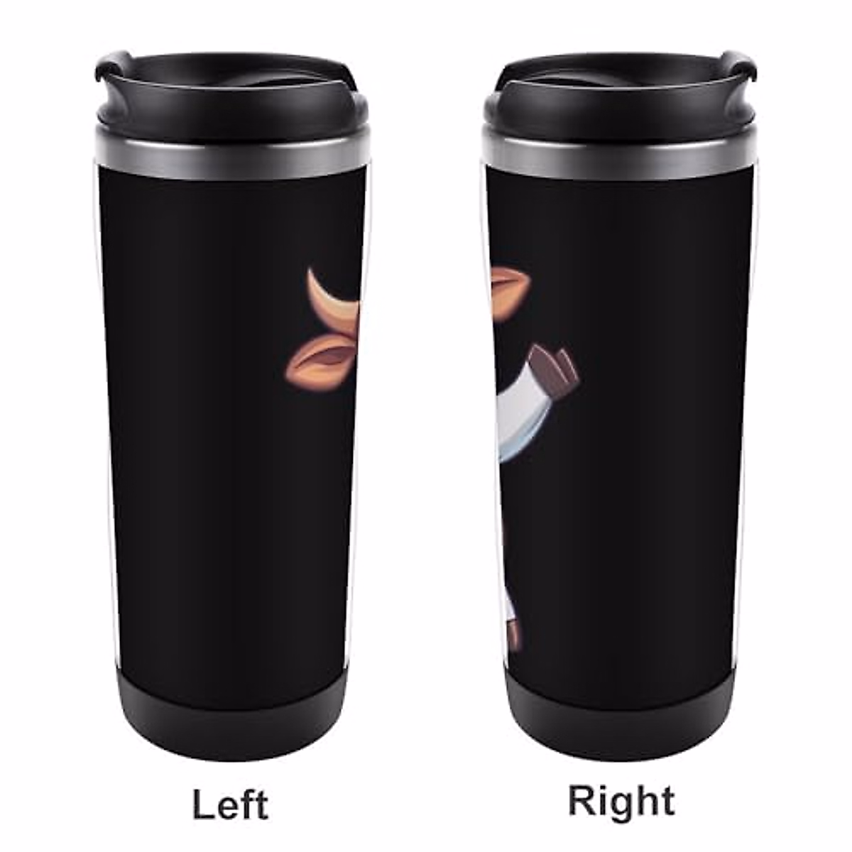 Cute Cow Dancing Travel Coffee Mug Reusable Insulated Drinking Cup with Lid for Home Outdoor Works 13 Oz