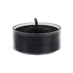Zest Candle Black (50pcs) Tealight Candles, 50 Count