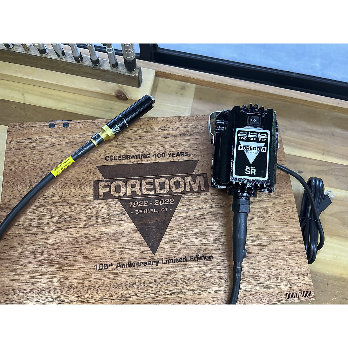 Foredom Black SR Motor Flexshaft K.100 Kit 100th Anniversary Limited Edition Kit C.FCT speed control & H.30 handpiece