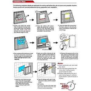 Neodrain No Tile Shower Niche, Stainless Steel Bathroom Shelf 25.1"x13.1" (Inner Size 24" X 12"), Two-Tier Stainless Niche, Bathroom Niche Cubby for Storage, No Tile Needed Recessed, (Brushed)