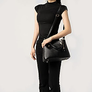 Green Top Handle Handbags for Women Soft Vegan Leather Satchel Tote Bag Shoulder Purses Medium