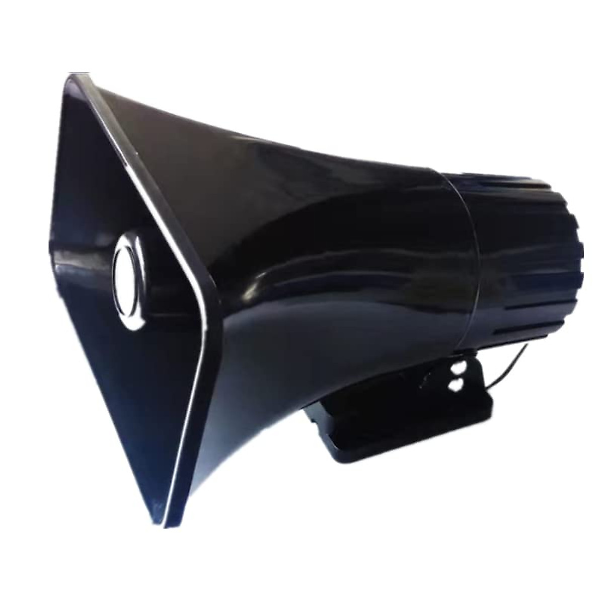 Jokpenes 30W Alarm Siren ,Dual Tone Outdoor Self Contained Electric Security Ring Siren with Bracket，6-12V DC 1.1Ah 130db 8 X 5.5 X 9 Inch for Car Home Doorbell Security Protection System,(Black)