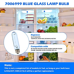 GGTE Blue Refrigerator Light Bulbs E26 Compatible With Sub Zero,7006999 Refrigerator Glass Lamp Replacement 40W 120V (1)
