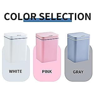 Xuanmo Automatic Sensing Trash Can, Smart Waterproof Non-Contact Motion Sensor Dustbin 16 Liters Waste Bin with Lid, Suitable for Kitchen, Living Room, Bathroom, Office, Bedroom (Color : Pink)