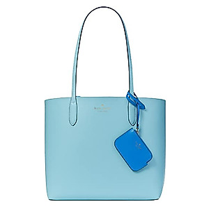 Kate Spade Ava Leather Reversible Tote (Fountain Blue)
