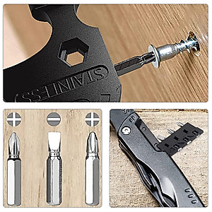 GRESOU Camping Hammer Multitool for Men Dad Husband, 14 In 1 Mini Hammer Multitool Camping Accessories Survival Gadget, All In One Tools Cool Gadgets for Fathers Day Christmas Birthday