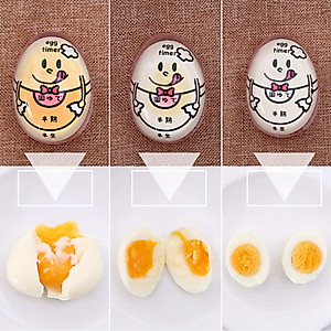 Egg Timer, Boiled Egg Timer, 1.8 X 2.2Inch Lightweight for Cooking Boiling Soft, Medium Or Hard Eggs Kitchen Boiled Egg