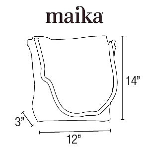 MAIKA Recycled Canvas Crossbody Bag, Hana, Blue