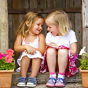 PinkSheep Little Girl Jewel Rings in Box, Adjustable, No Duplication, Girl Pretend Play and Dress Up Rings (24 Surface Ring)