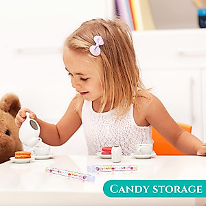 Hoteam 100 Pcs Clear Test Tubes with Lids Plastic Tube Plastic Vials for Scientific Experiments Party Supplies Birthday Candy Storage Seed Beads Powder Spice Liquid (White Lid,16 x 150 mm)