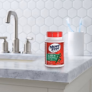 Move Free Advanced Glucosamine Chondroitin MSM Joint Support Supplement, Supports Mobility Comfort Strength Flexibility & Bone - 120 Count (Pack of 3)