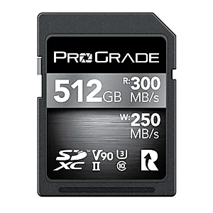 ProGrade Digital SDXC UHS-II V90 300R Memory Card (512GB)