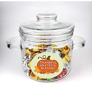 Thanksgiving Party Stickers,Happy Thanksgiving Gift Tags,Happy Fall Y'all Stickers,Thank You Stickers,1.5 Inch 504Pcs