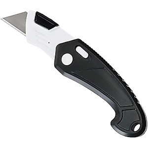 VIP Home Essentials Lightweight Strong ABS Plastic Folding Utility Box Cutter (6, Green)