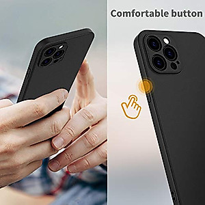 EasyAcc Slim Case for iPhone 12 Pro Max, 6.7 inch 2020 Thin Matte Black TPU I Phone 12 Pro Max Cases Finish Profile Soft Back Protective Cover Compatible with iPhone 12 Pro Max 2020 6.7 inch